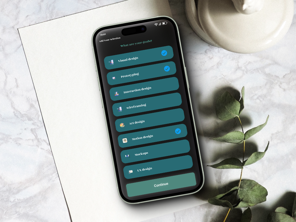 User Selection UI Interface by Muhammad Rafiq on Dribbble