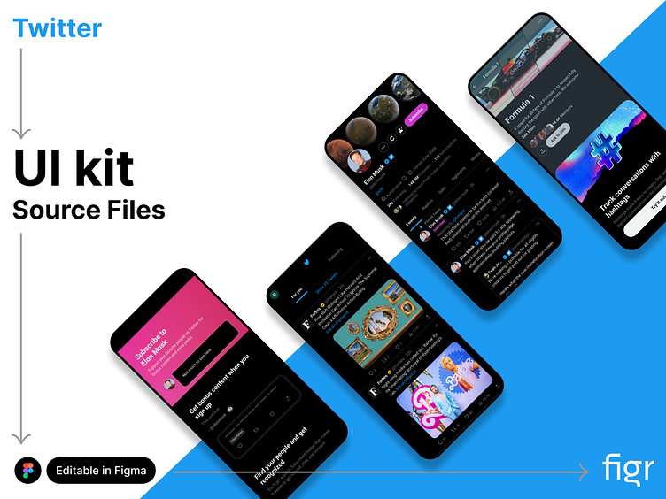 Twitter Mobile UI (Recreated) by Figr Design on Dribbble