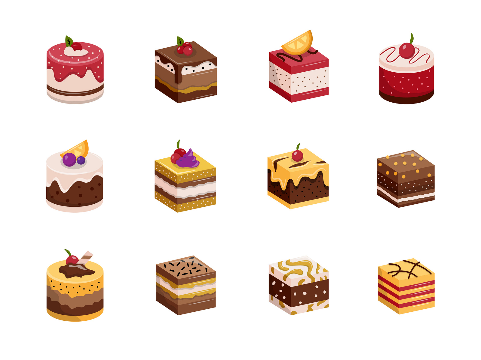 Cake Illustration by Git Aset Studio on Dribbble