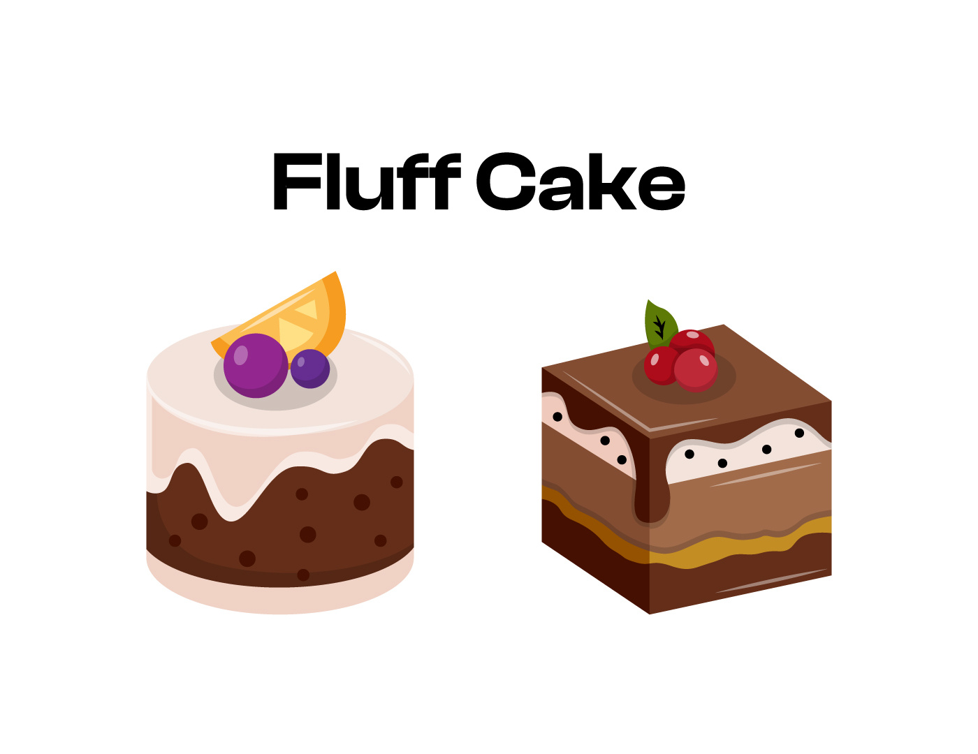 Cake Illustration by Git Aset Studio on Dribbble