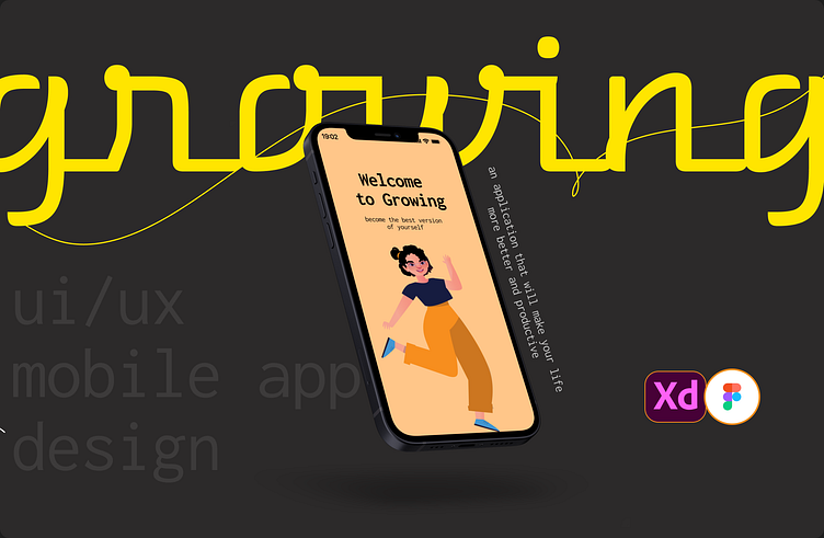 Growing - Mobile UI Design | Wireframes | UX Research by Hania A. on ...