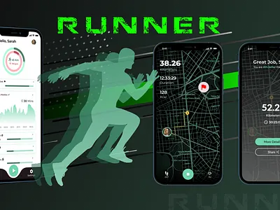 Running App Design designs, themes, templates and downloadable graphic ...