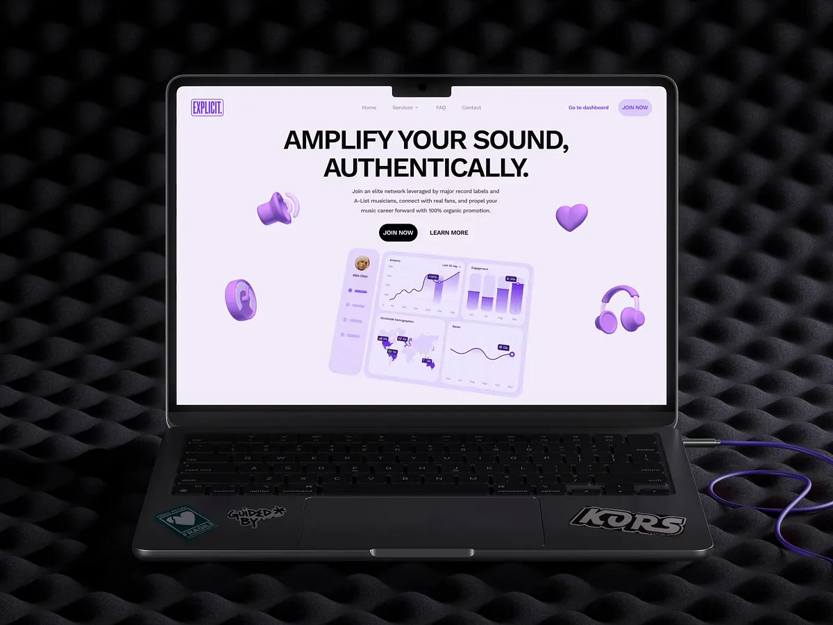 Music Website designs, themes, templates and downloadable graphic ...