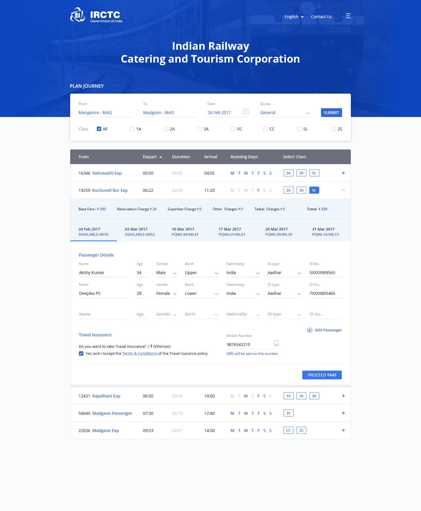 Irctc Concept designs, themes, templates and downloadable graphic ...