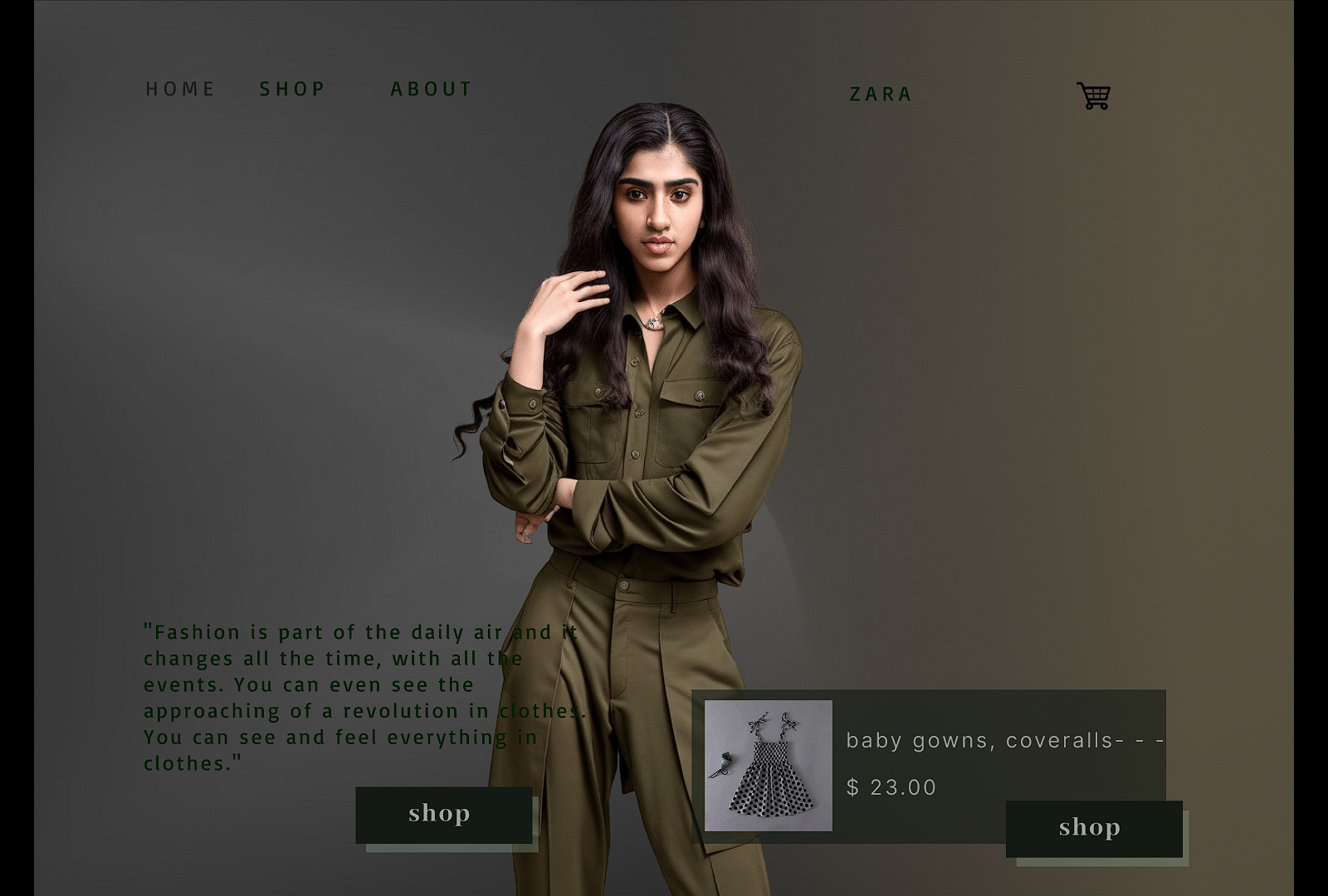 zara product web pade. ui/ux design by vikash on Dribbble
