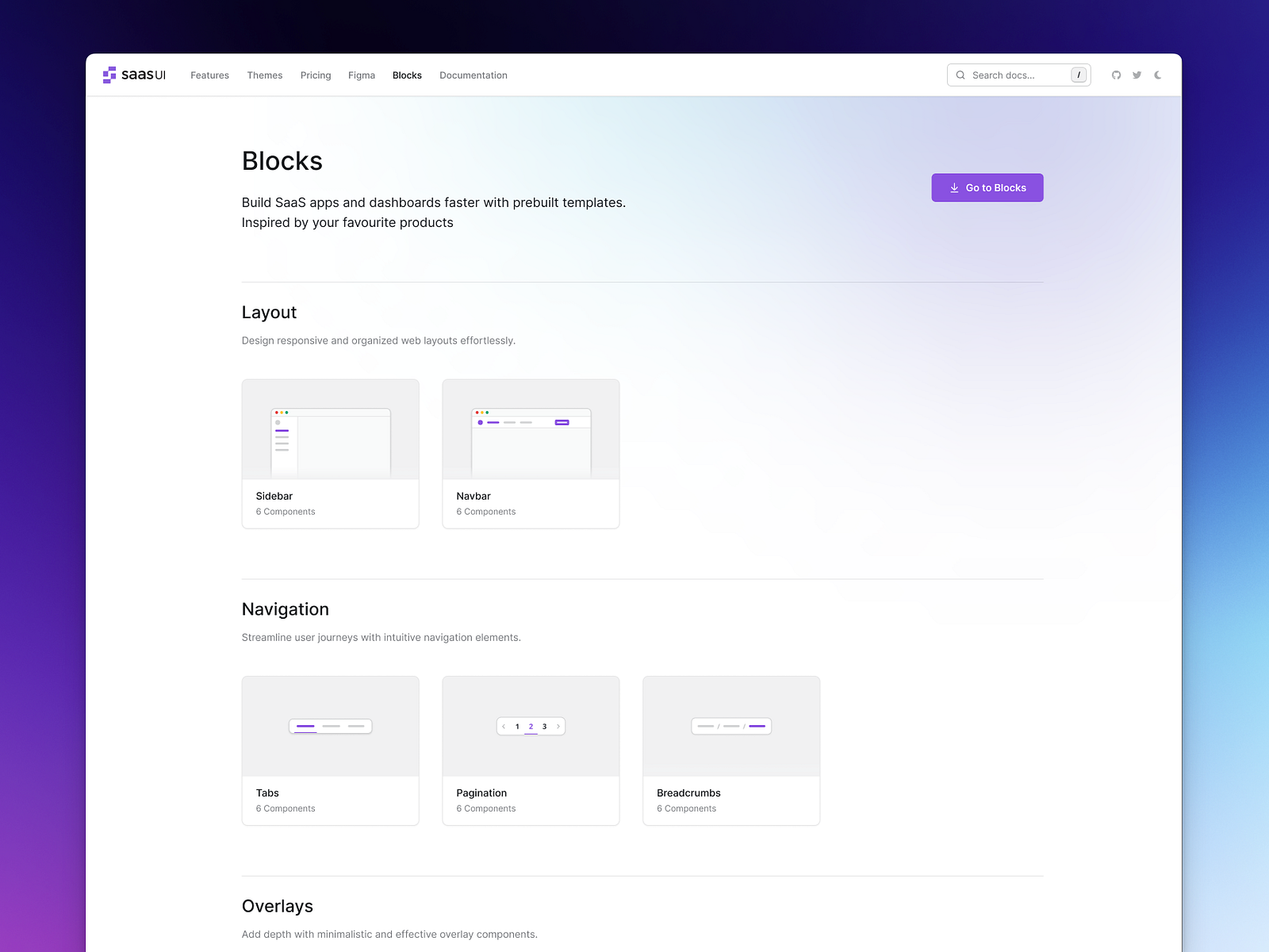 SaaS UI - Blocks by Tomasz Owczarczyk on Dribbble