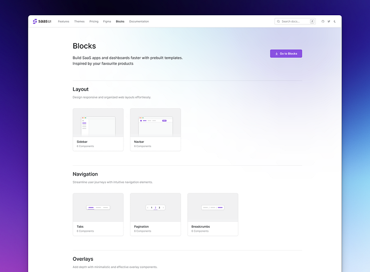 SaaS UI - Blocks by Tomasz Owczarczyk on Dribbble