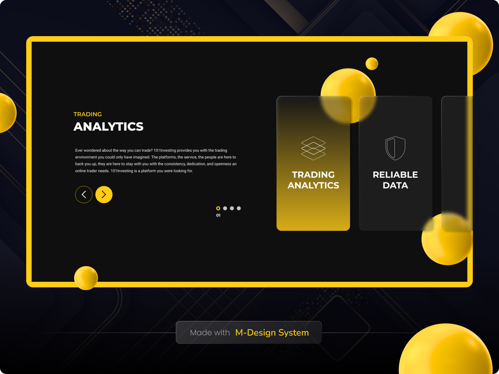 Slider (Carousel) for Fintech Landing Page by Designer :s Agency ® on ...