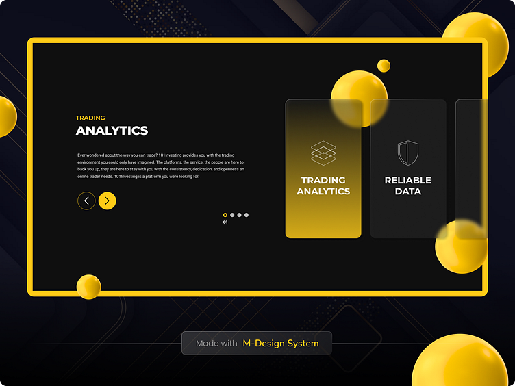 Slider (Carousel) for Fintech Landing Page by Designer :s Agency ® on ...