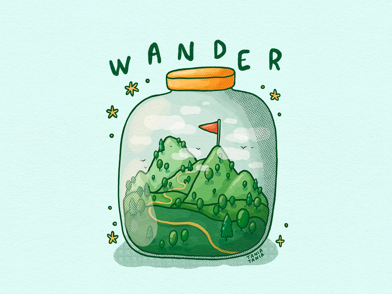 Wander by Tania Tania on Dribbble