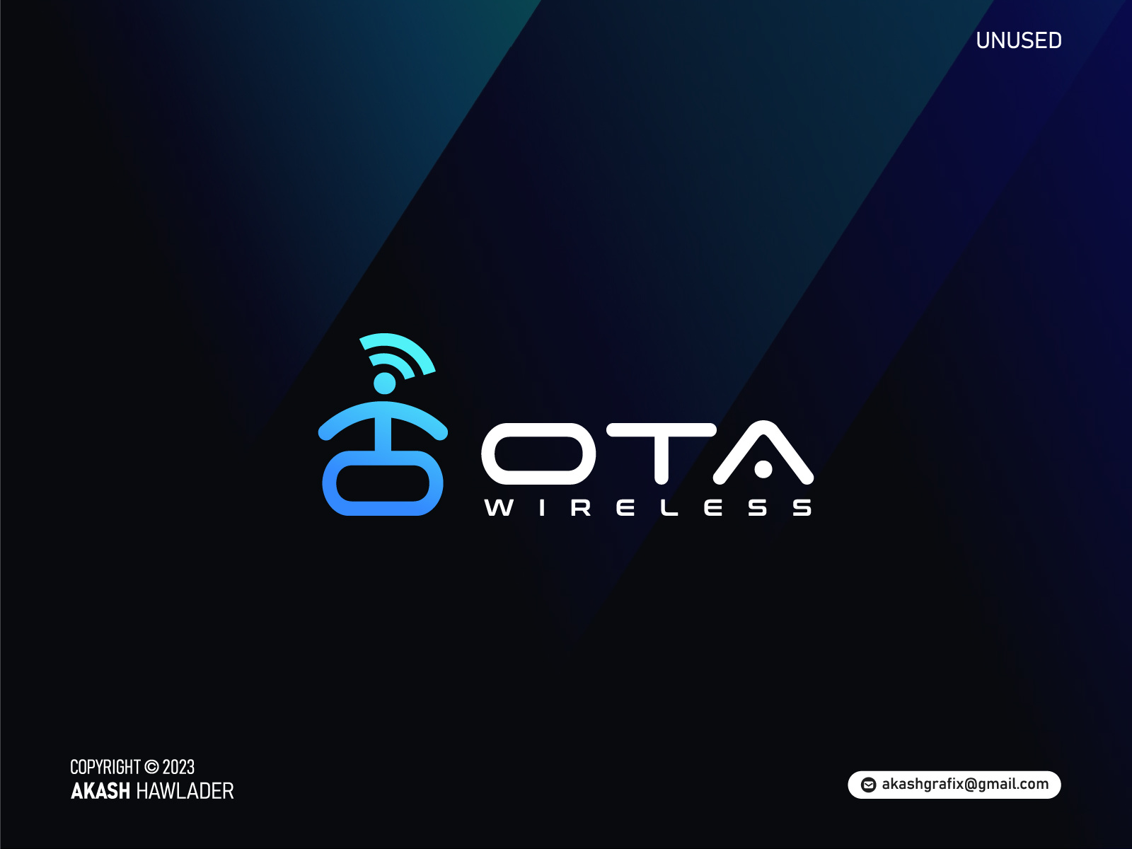 OTA Wireless Logo Design by Akash Hawlader on Dribbble