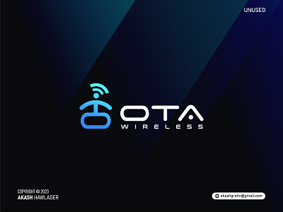 OTA Wireless Logo Design by Akash Hawlader on Dribbble