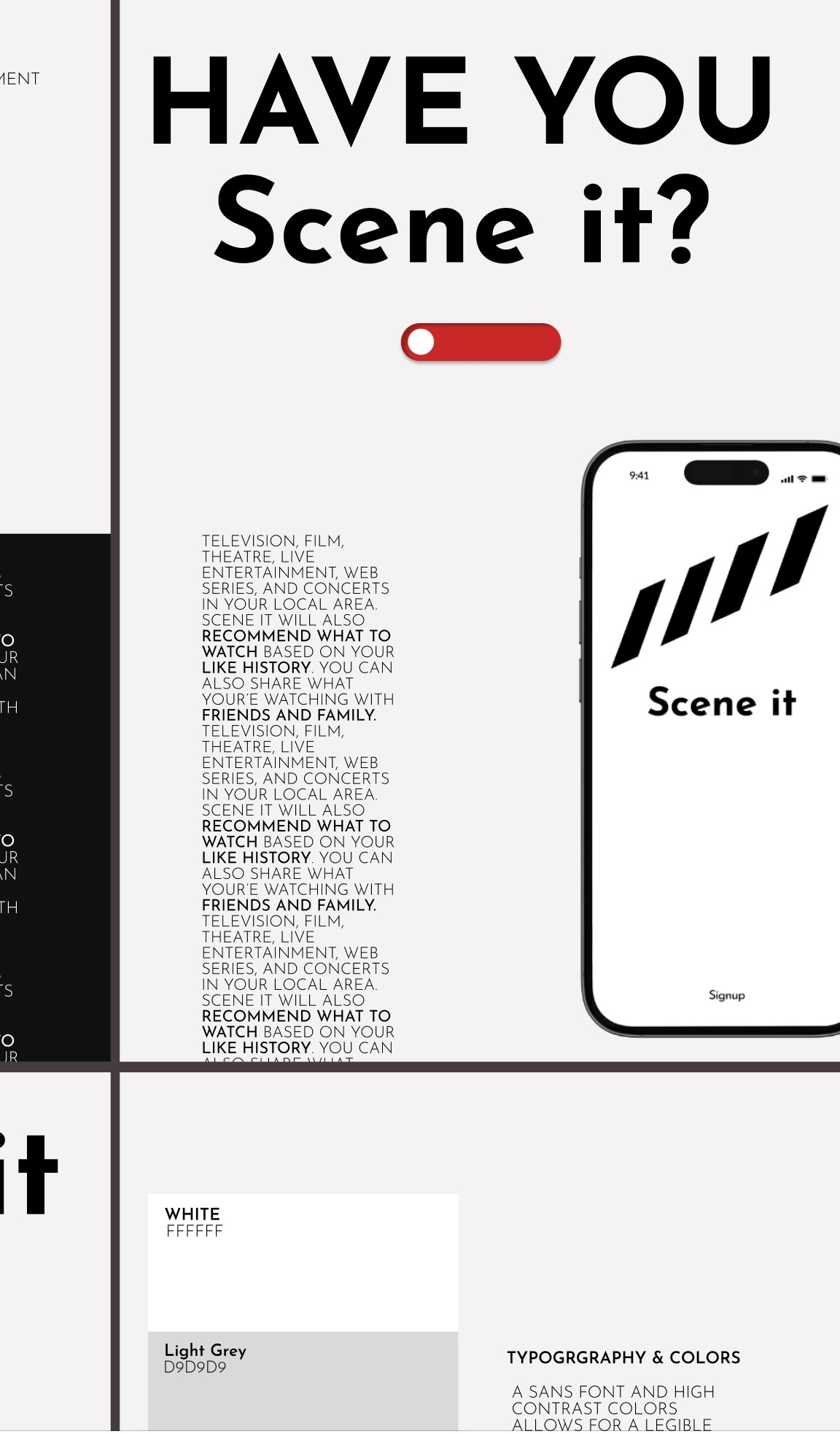 Scene it Mobile App UI Kit by Kendra Kennedy on Dribbble