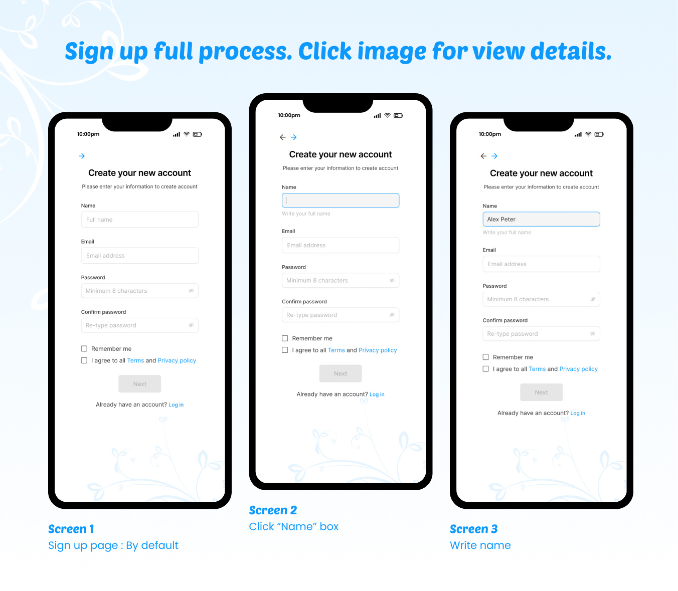 Sign up pages UI/UX Design by Khadiza Samina on Dribbble