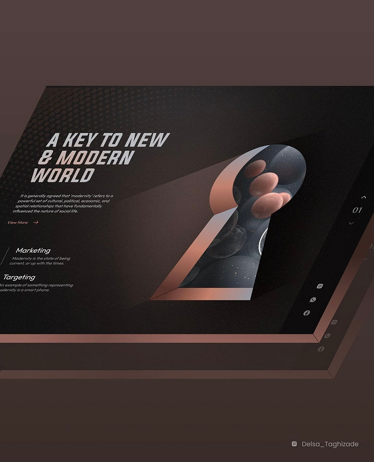 Marketing Agency Service Website Ui Design 3d 🪄🔥 By Delsa Taghizade