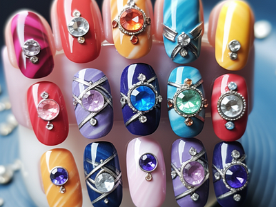 Beauty girl warrior manicure by Lilypeng on Dribbble
