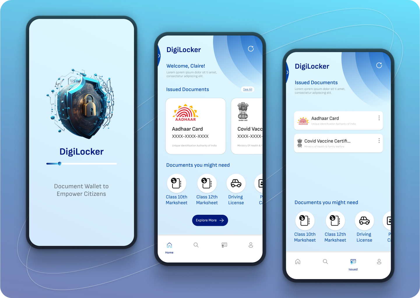 DigiLocker Mobile App Redesign by Ananya Garg on Dribbble