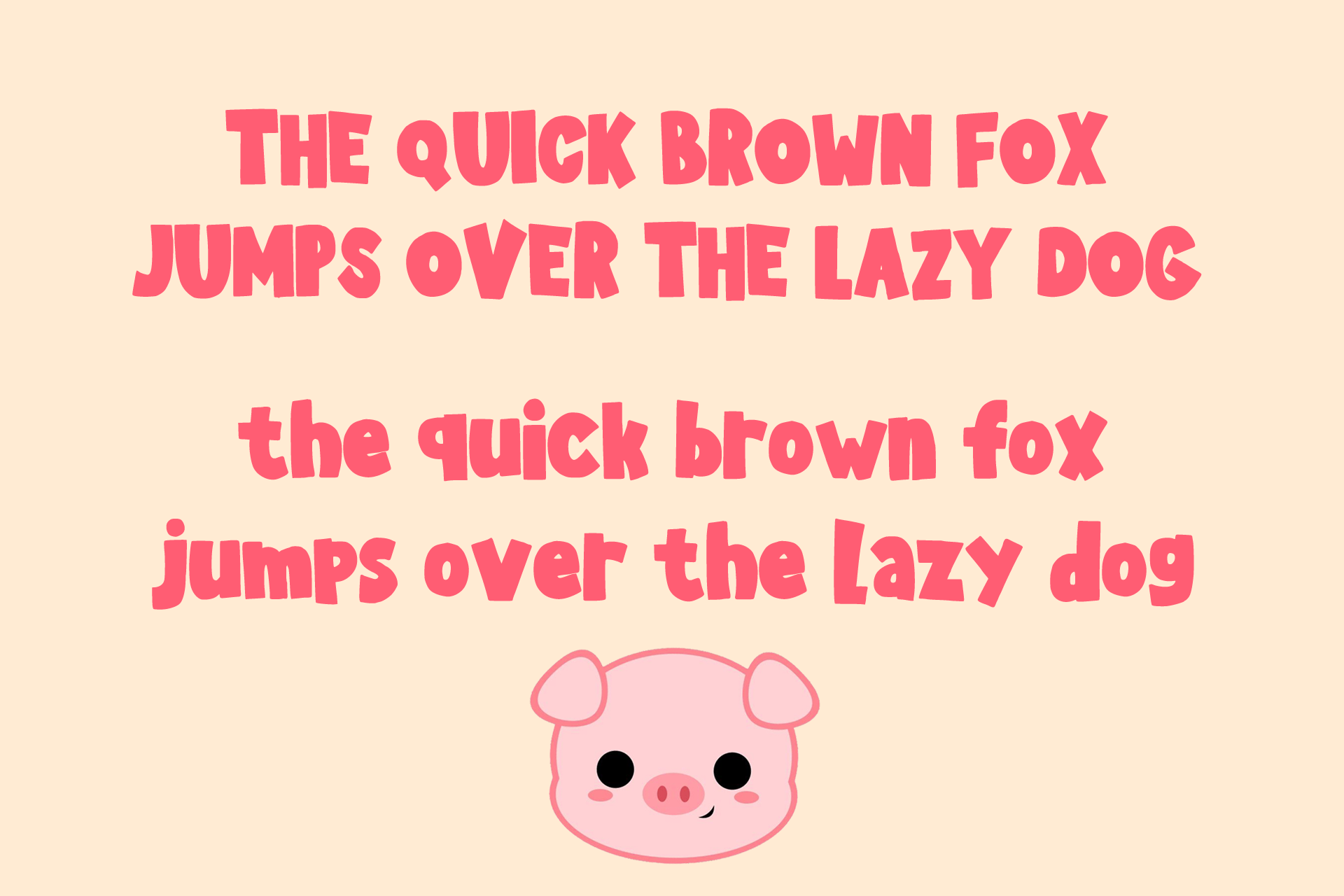 Pink Piggy Font by MVMET fonts on Dribbble