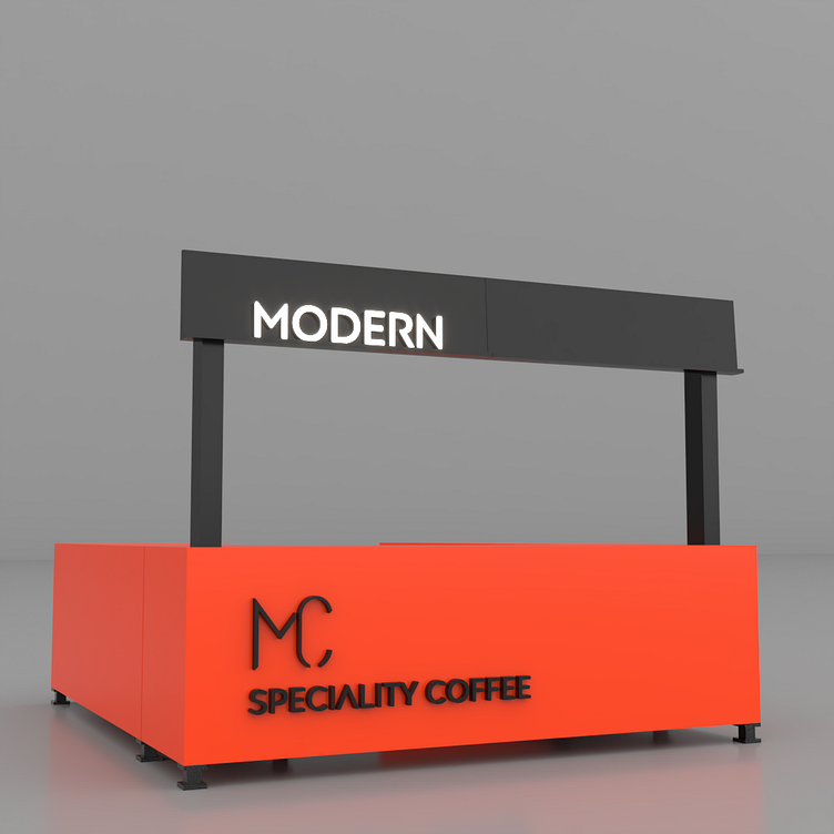 Modern Booth Design by Ahmed Abd El Fatah on Dribbble