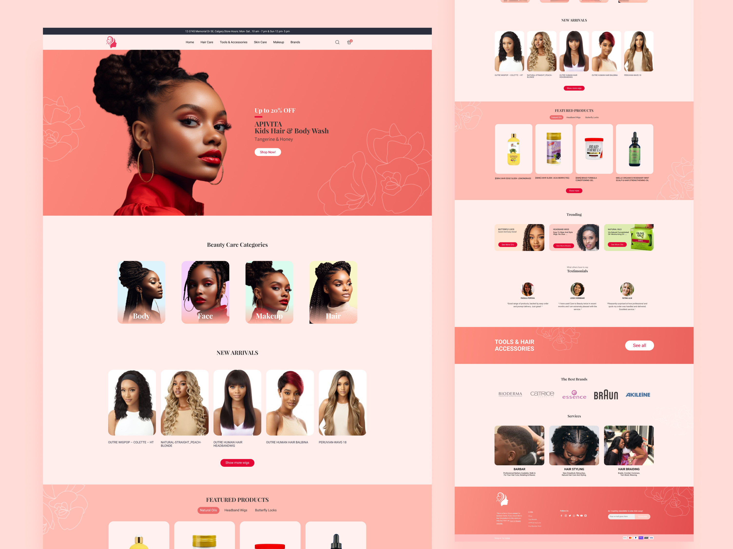 Beauty Care Website Design by Masum_Rakib on Dribbble