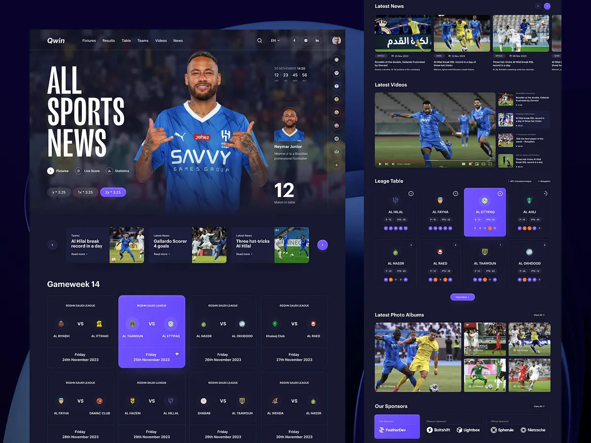 Sports Website designs, themes, templates and downloadable graphic ...
