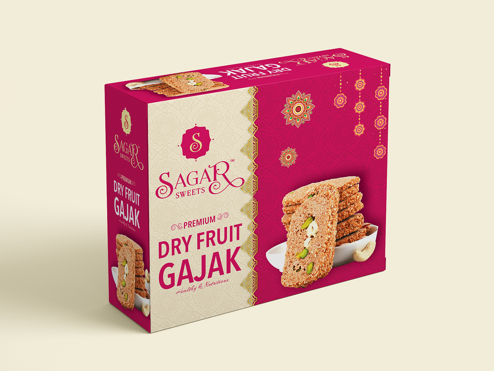 Gajak Box Design By Ecare Packagingproduct Design Pouch Design Label Design Box Design