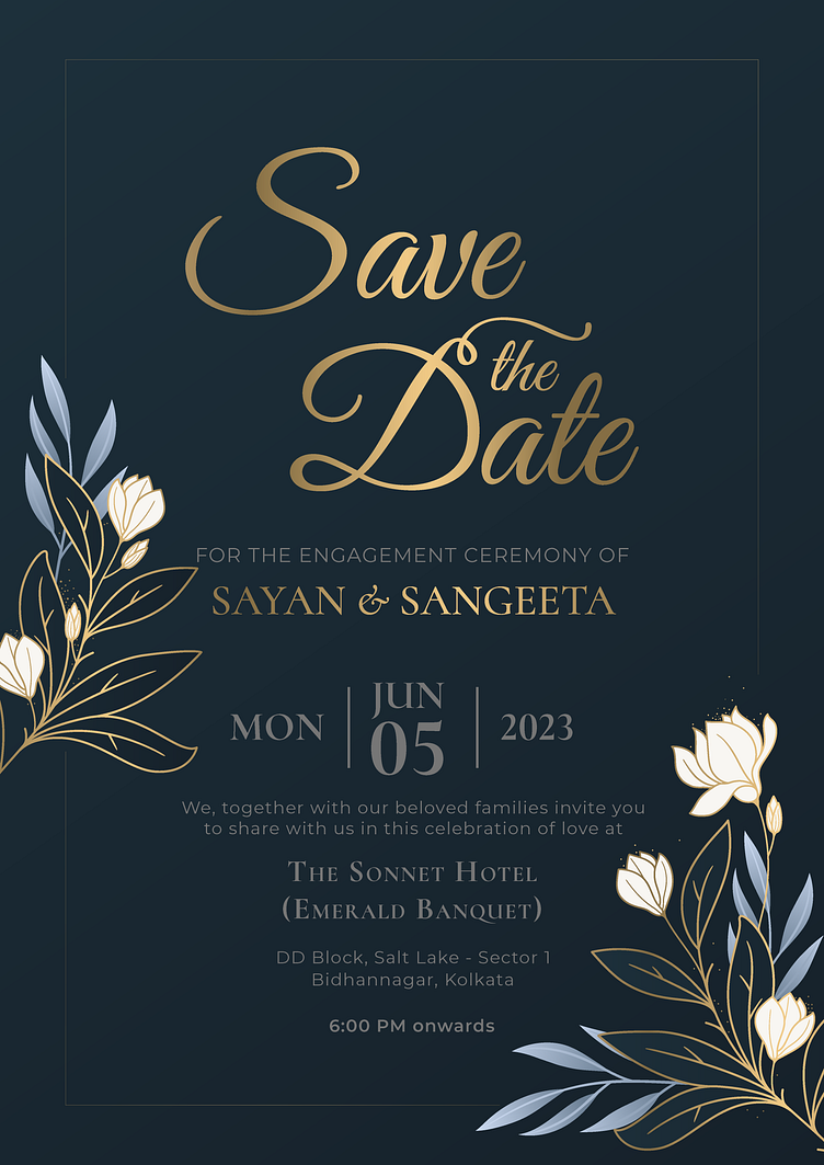 Wedding Card Design Mockup by Shaswata Karan on Dribbble