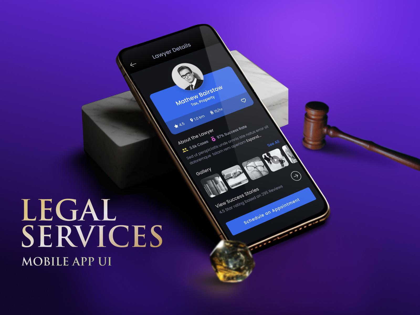 Law Firm Mobile App | CodeAct by Design Studio UI UX on Dribbble