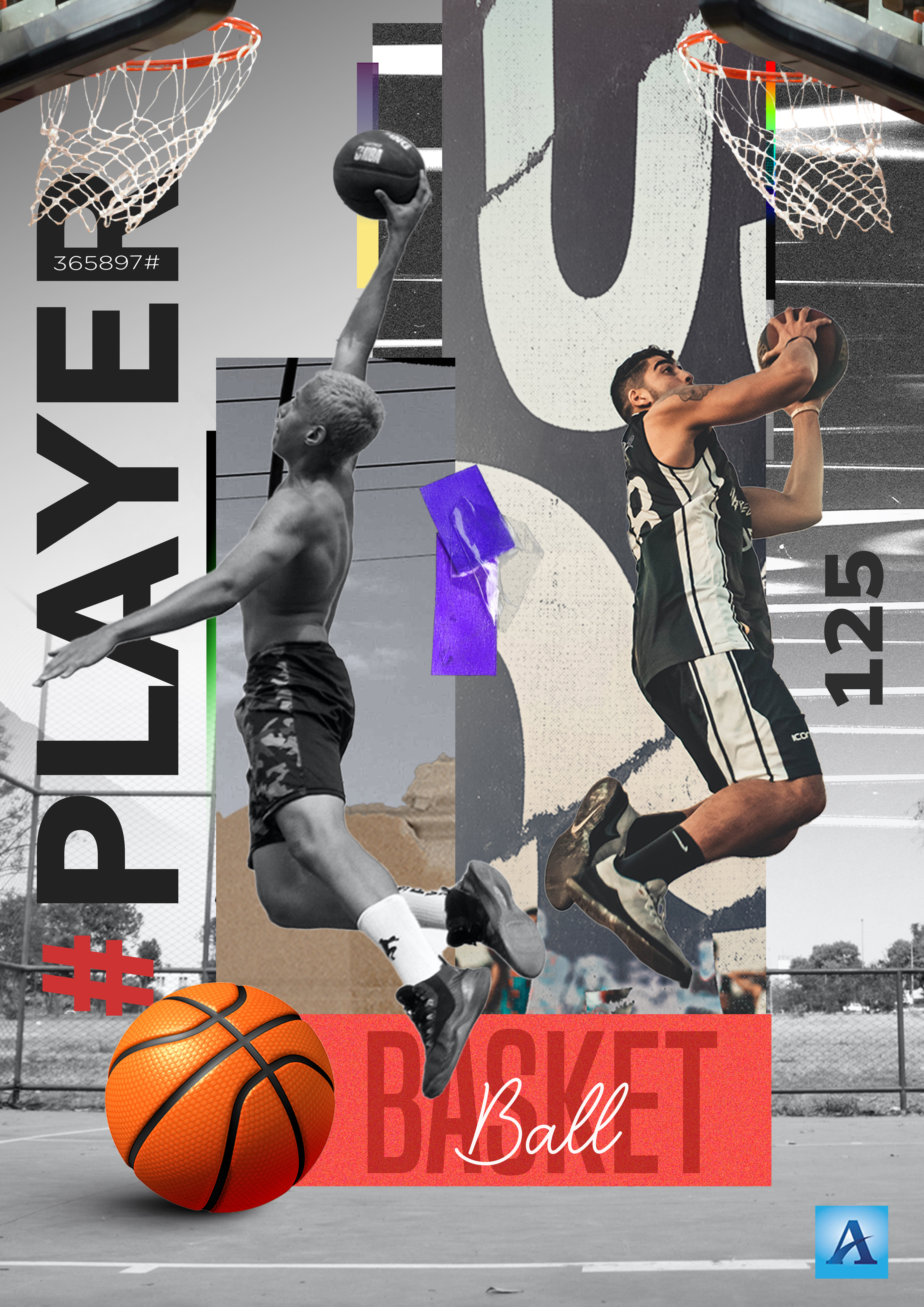 Basket ball poster design by Alex Kiran on Dribbble