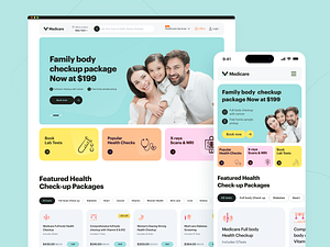 Medical Check Mobile Experience | Lab Test Booking Website by Musemind ...