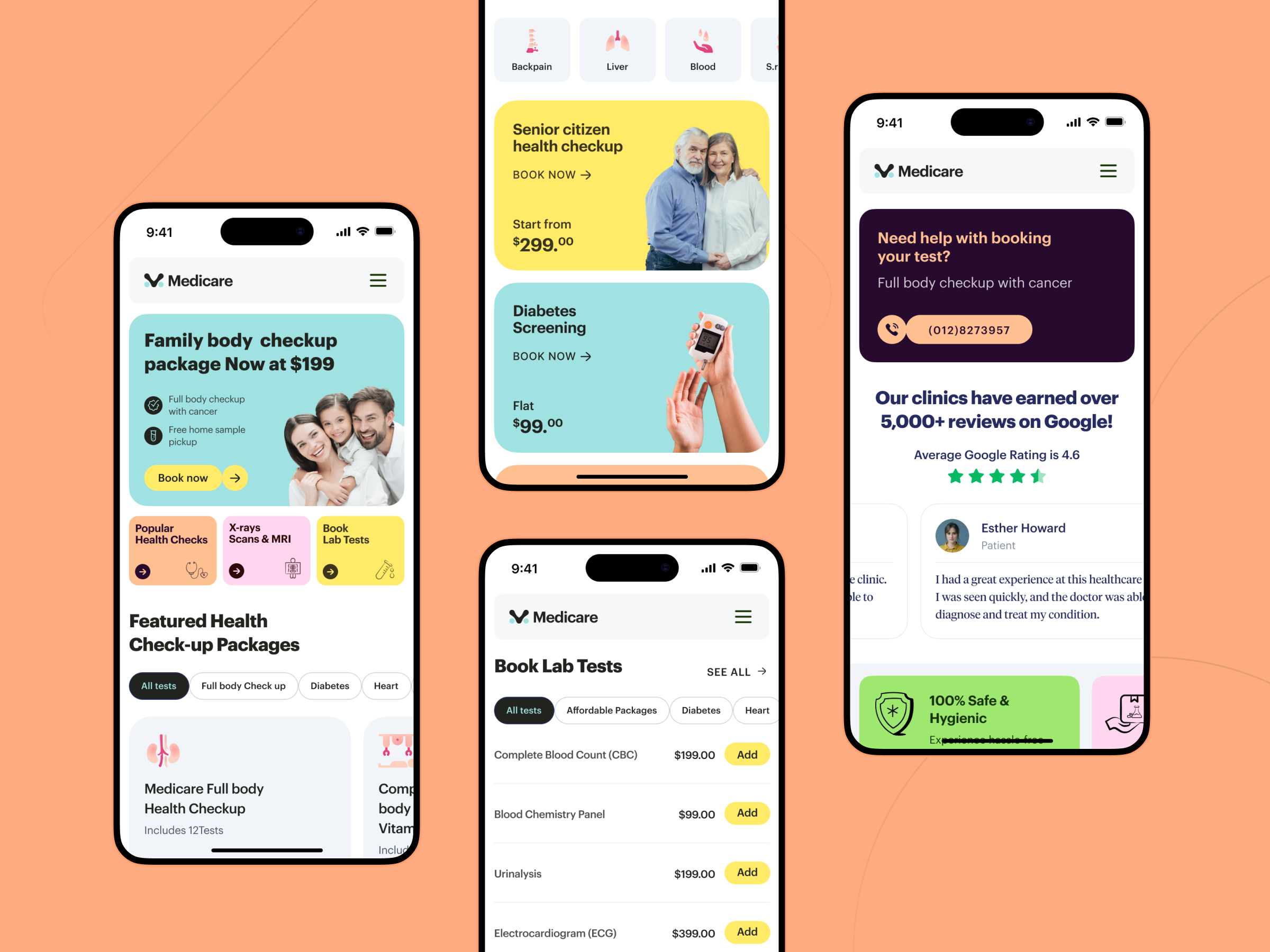 Medical Check Mobile Experience | Lab Test Booking Website by Musemind ...