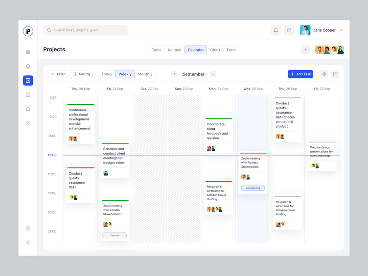 Timeline Project Management UI by Artiflow SaaS for Artiflow UI/UX ...