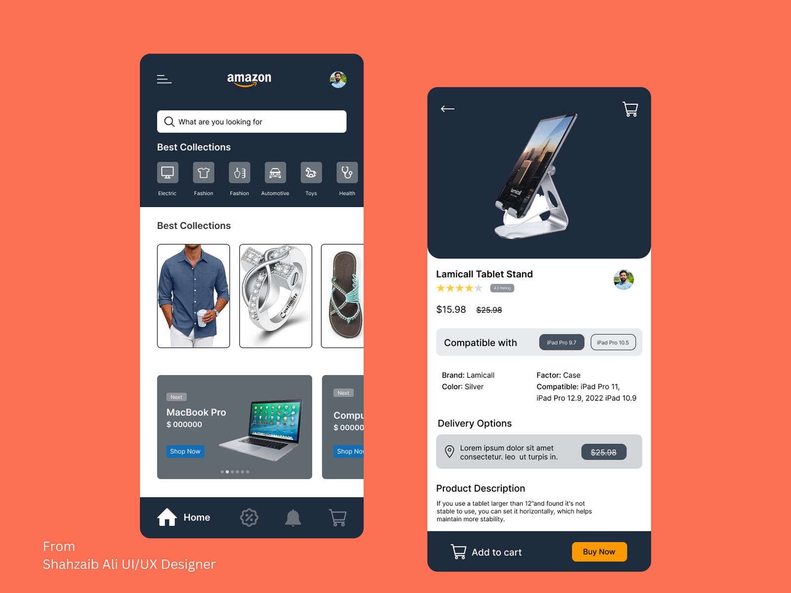 Amazon Redesign UI/UX Design by Shahzaib Ali on Dribbble