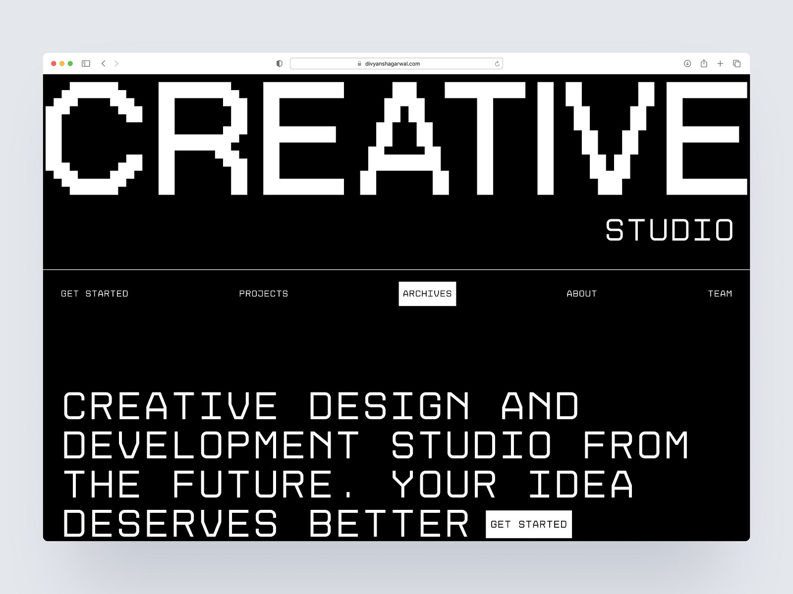 Creative Design Studio: Hero Header Concept Exploration by Divyansh ...
