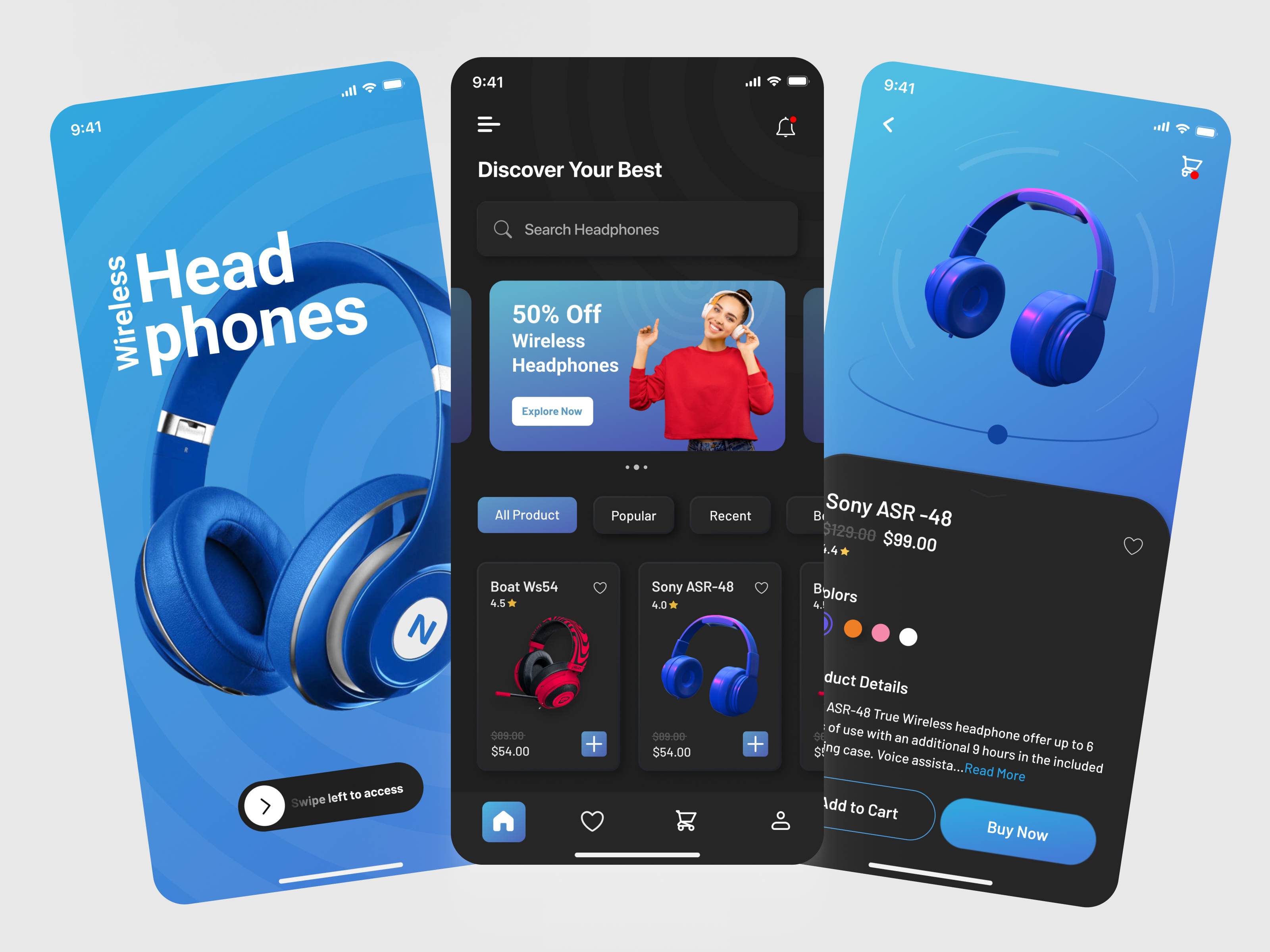 Headphone Store App Design by Arief Muhammad for Dualangka on Dribbble