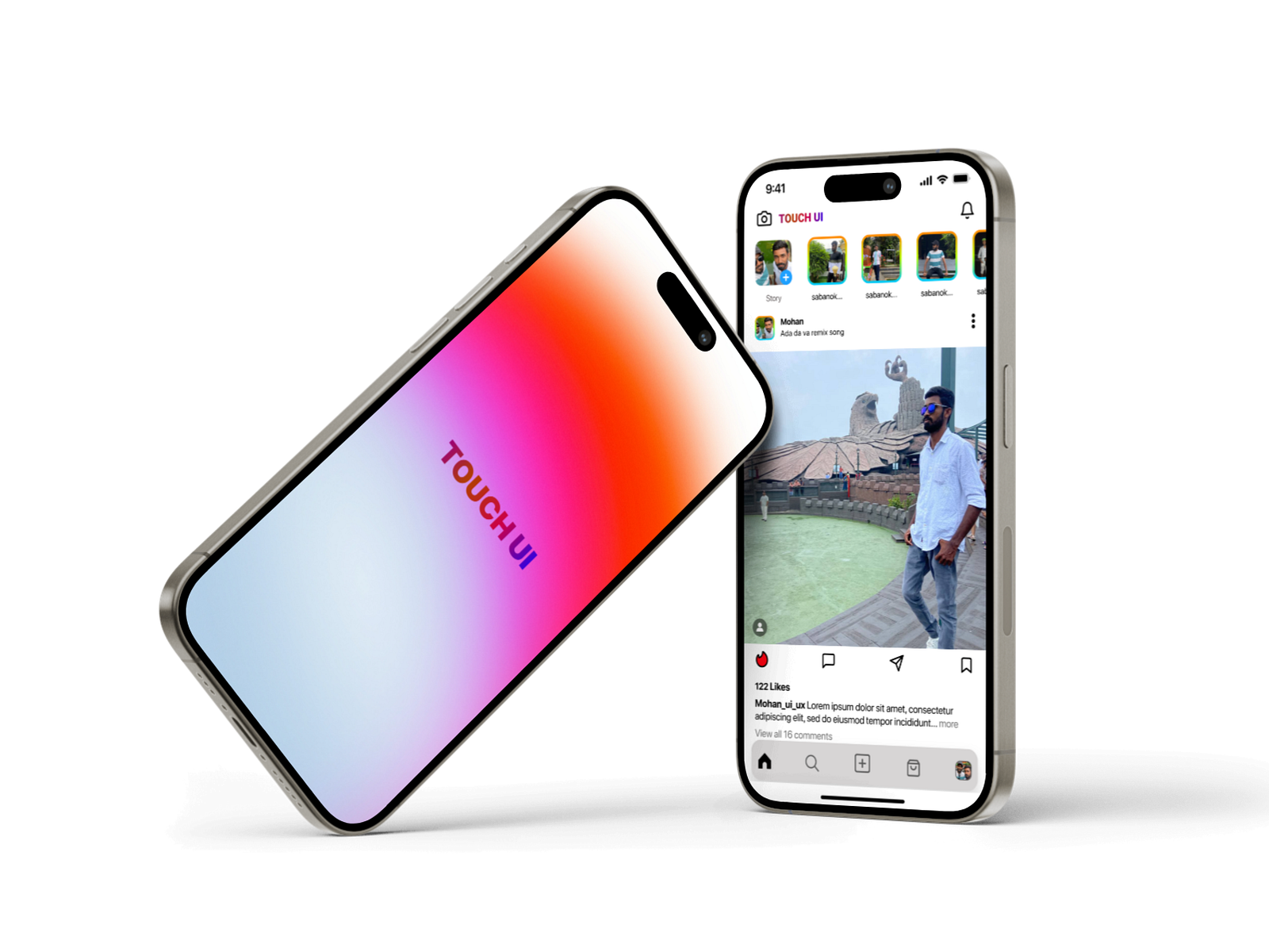 Social Media App Redesign Touch Ui App By Mohan Ui Ux Designer On