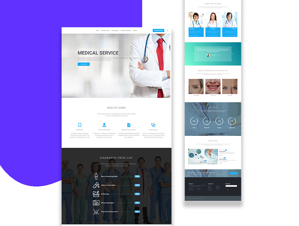 Healthcare Landing page | Medical Website by PixelPro Web on Dribbble