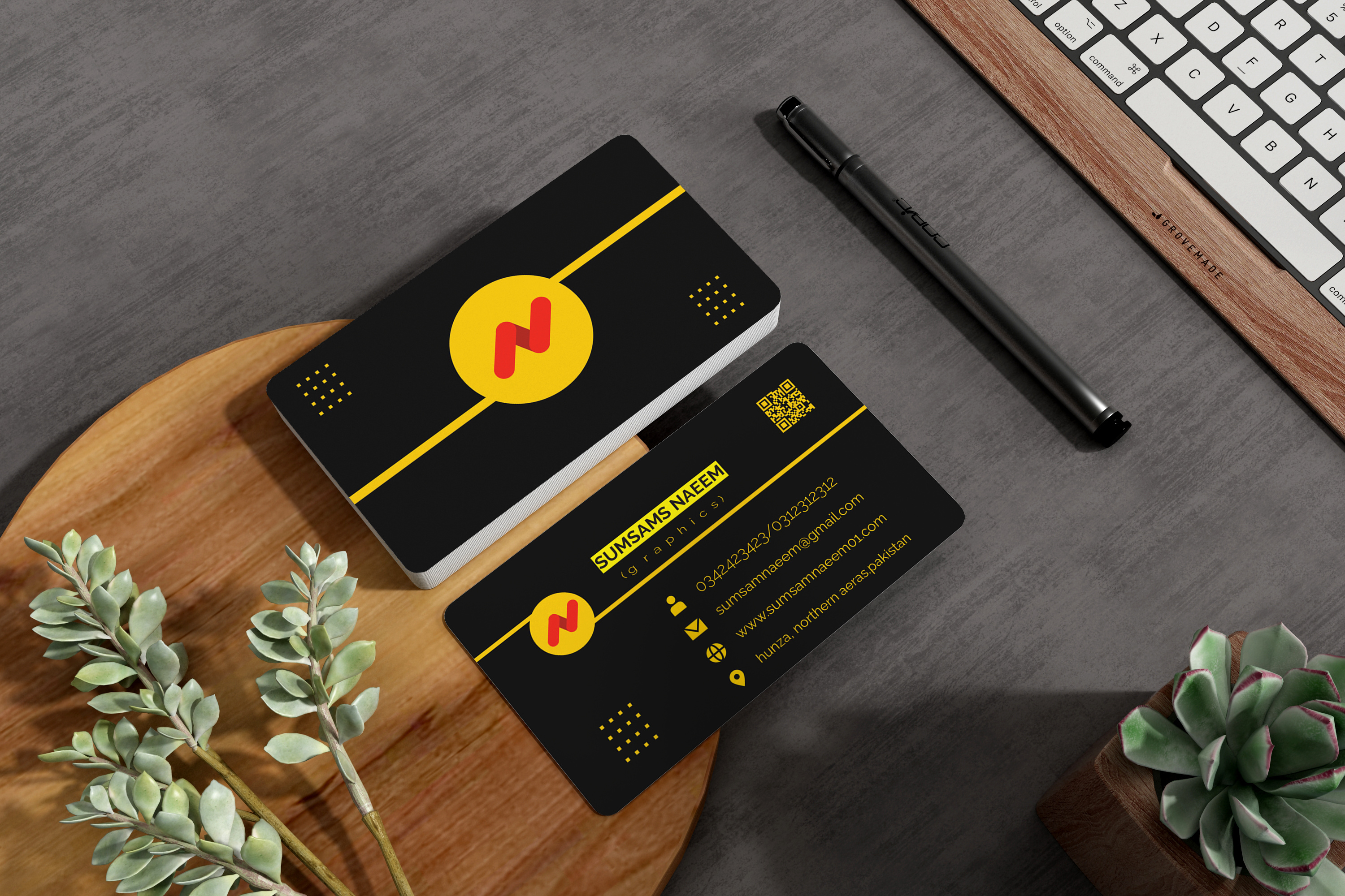 Modern Business Cards by Saam.graphics on Dribbble