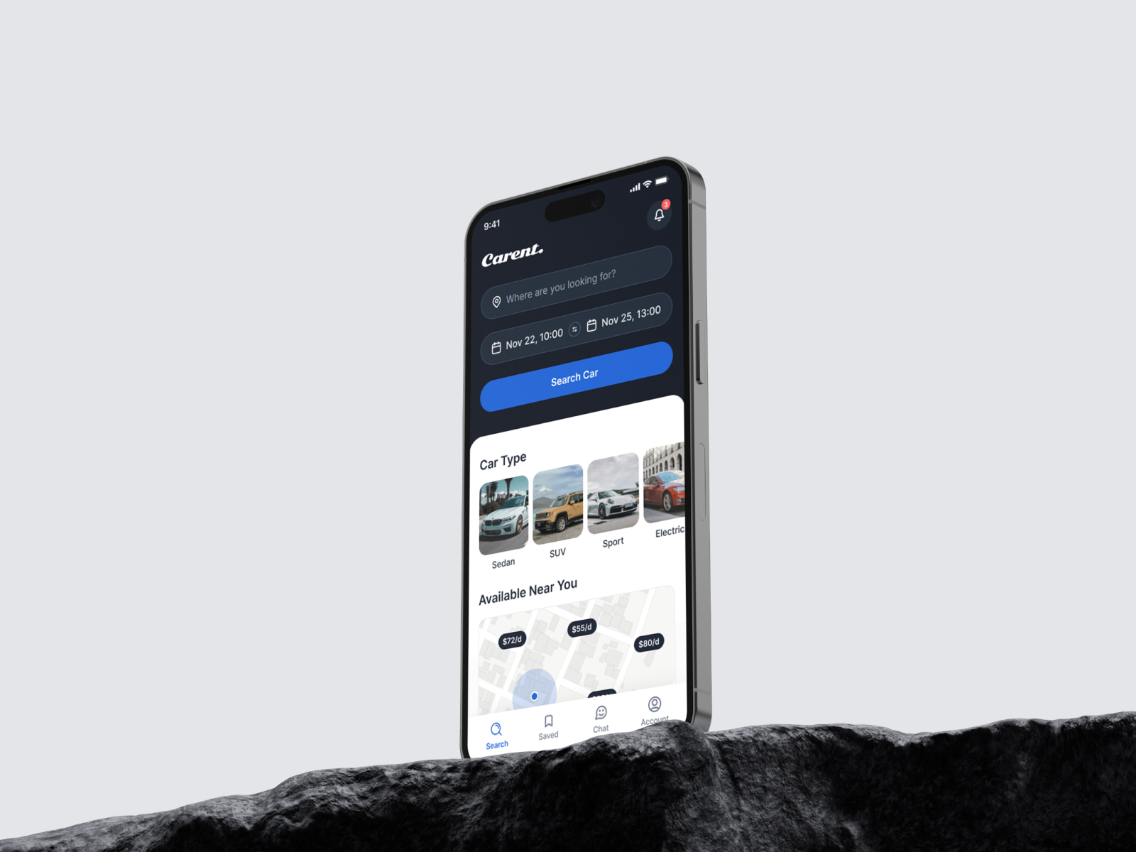 Carent - Car Rental App by Hilal RF for Sans Brothers on Dribbble