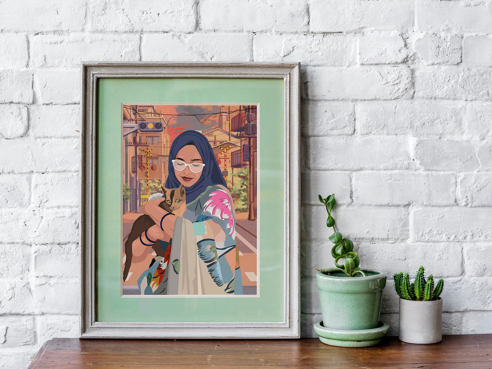 Vector portrait artwork illustration for wall frame by Tanjilur Rahman ...