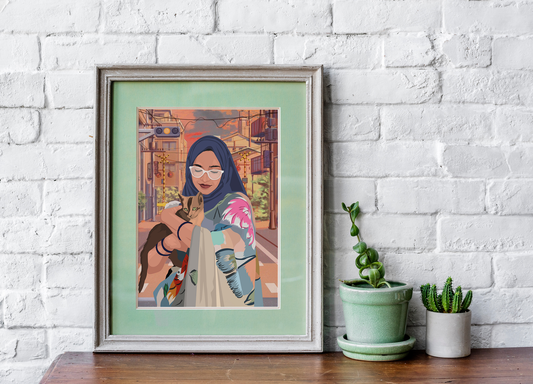 Vector portrait artwork illustration for wall frame by Tanjilur Rahman on Dribbble