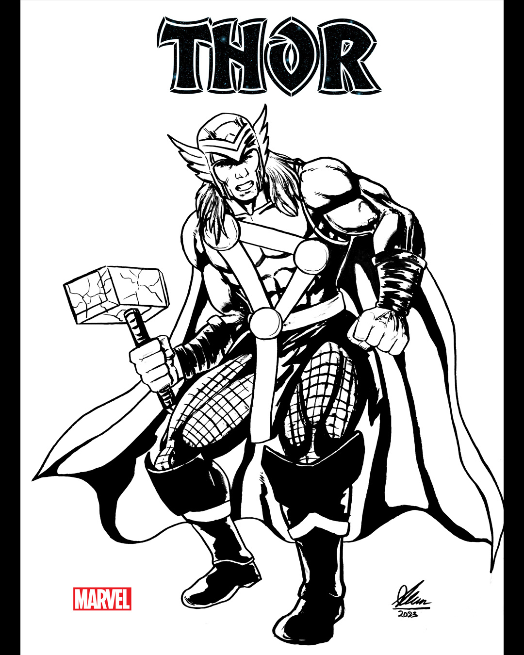 Thor - (Marvel Comics) by 4l4n17 on Dribbble