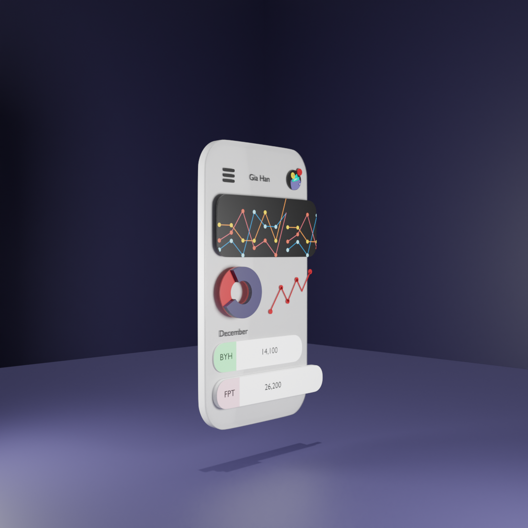 Chart And Graph 3d Blender By Hanna Nguyen On Dribbble