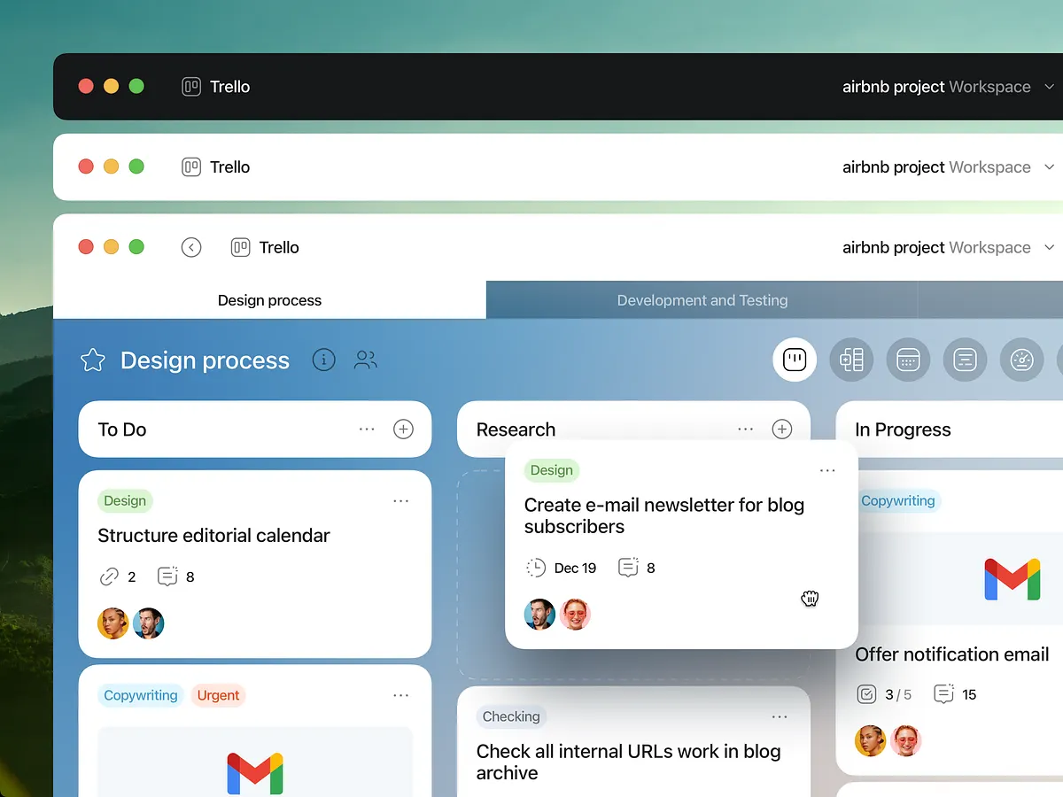 Browse thousands of Trello UI images for design inspiration | Dribbble