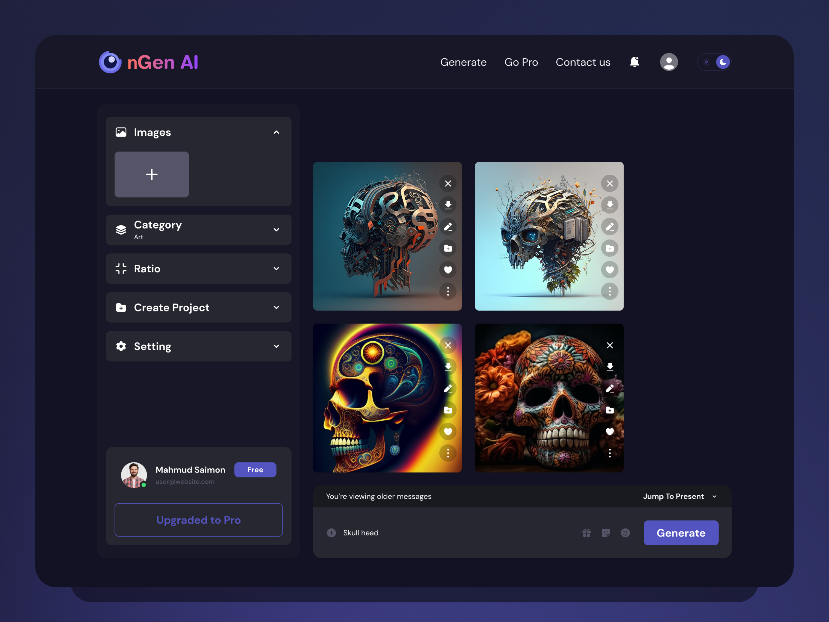 nGen AI - Generative Image AI App by Asiq M. on Dribbble