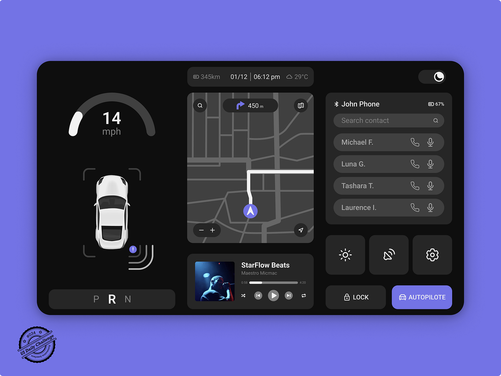 Automotive Interface - UI/UX Design by Robin Drapeau on Dribbble