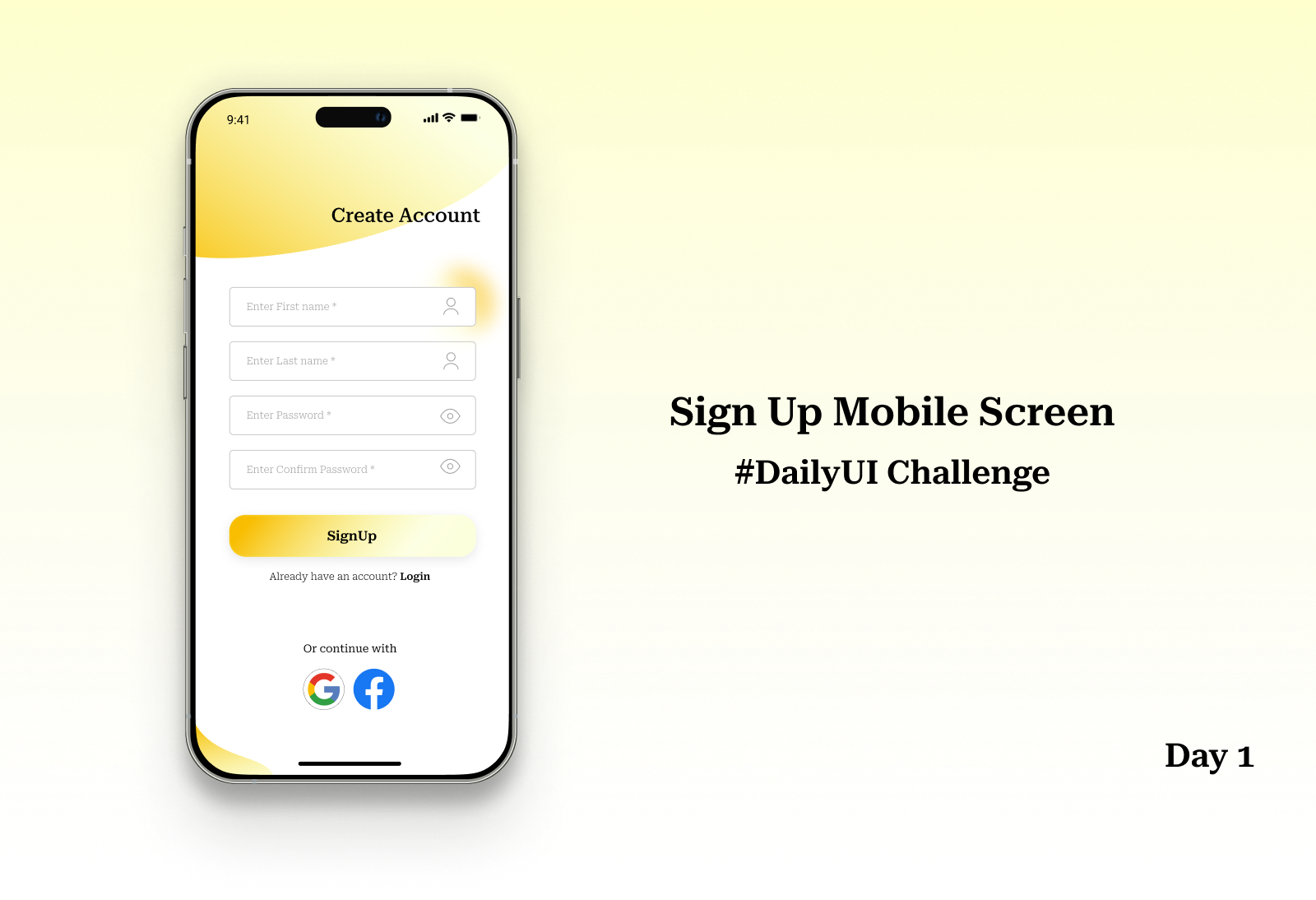 Sign Up Screen Ui Design By Sakshi Madkholkar On Dribbble