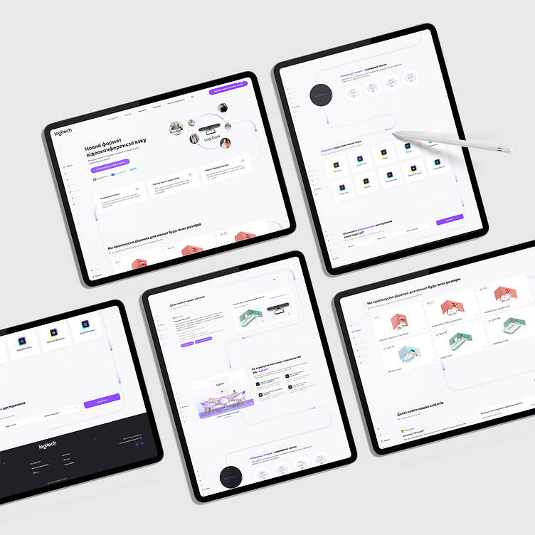 Logitech main page website ui/ux design | 💛💙 by Sergey Pazych 🇺🇦 on ...