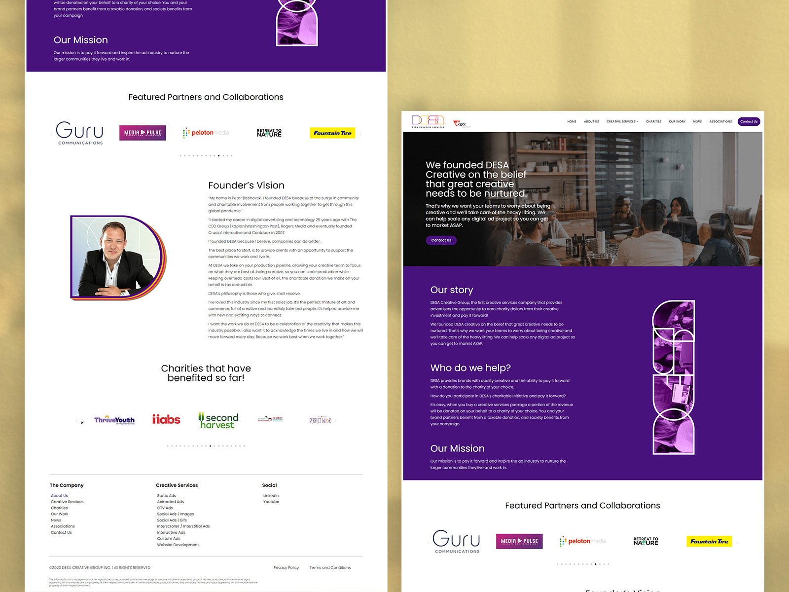 UI/UX Design for DESA Creatives - Creative Agency Platform by Umar Khan ...