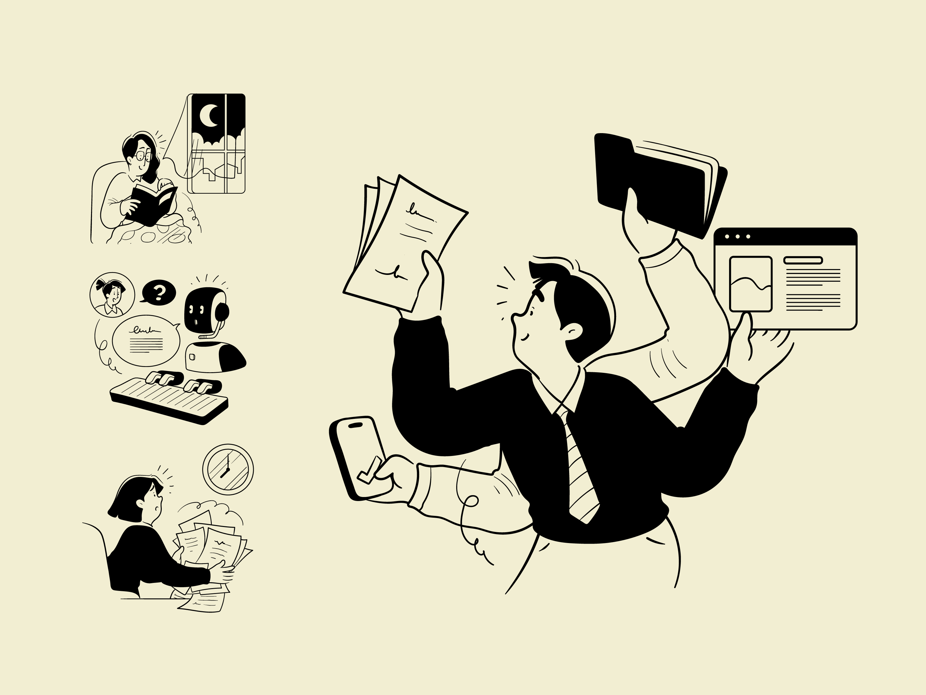 Motion illustrations for Notion by Getillustrations on Dribbble